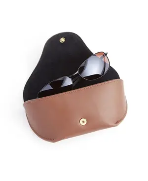 ROYCE NEW YORK Suede Lined Sunglasses Carrying Case