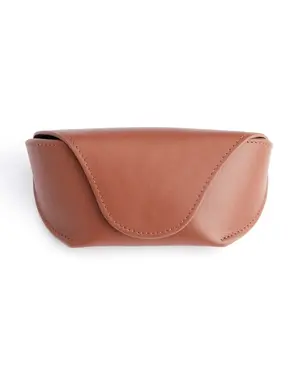 ROYCE NEW YORK Suede Lined Sunglasses Carrying Case - Tan