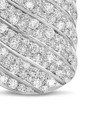 David Yurman Sculpted Cable Tag Pendant - Silver