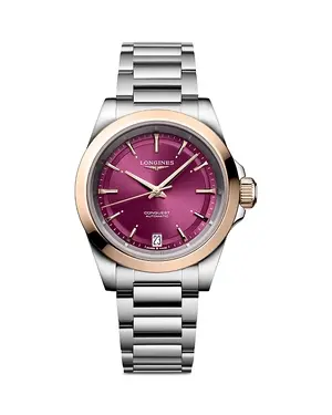 LONGINES Conquest 34mm Watch - Purple/silver