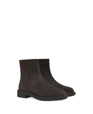 GIANVITO ROSSI Lexington Biker Boots - Brown Suede