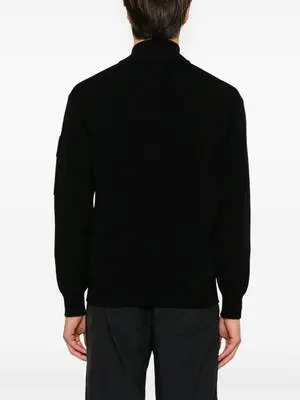 C.P. COMPANY Logo-patch Sweater - Black