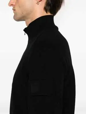 C.P. COMPANY Logo-patch Sweater - Black