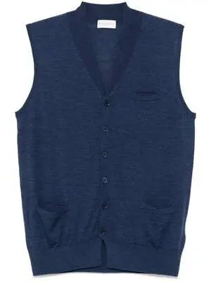 BALLANTYNE V-neck Vest - Blue
