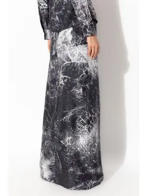 Alexander McQueen Abstract-print Skirt