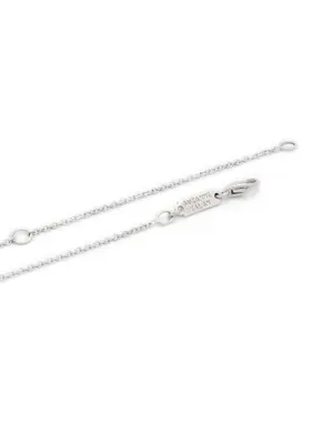 SUZANNE KALAN 18kt White Gold Bar Diamond Necklace - Silver
