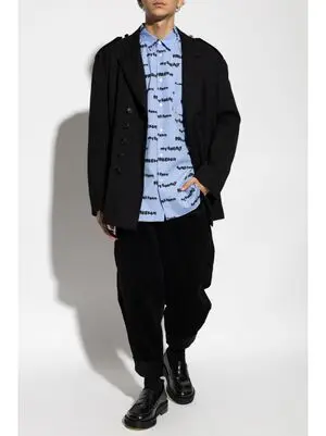 Comme Des Garçons Slogan-print Hirt