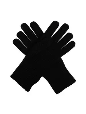 Moncler Logo-patch Gloves - Black