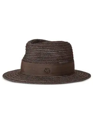 MAISON MICHEL Andre Strap-detail Sun Hat - Brown