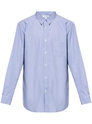 Comme Des Garçons Striped Buttoned Shirt