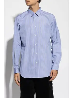 Comme Des Garçons Striped Buttoned Shirt