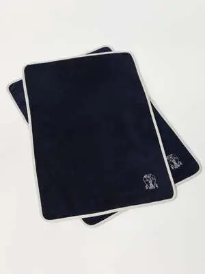 Brunello Cucinelli Terry-cloth Hand Towels - Blue