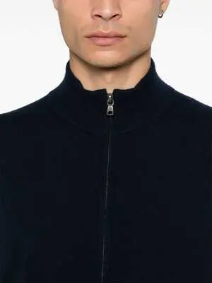 BALLANTYNE Zip-up Cashmere Cardigan - Blue