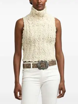 Ralph Lauren Textured High-neck Tank Top