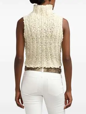 Ralph Lauren Textured High-neck Tank Top