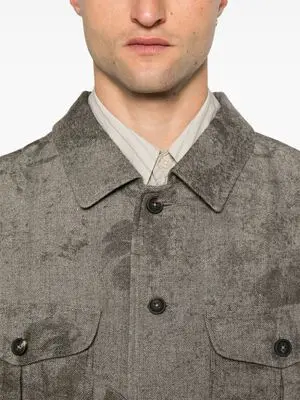 ZIGGY CHEN Herringbone-pattern Shirt