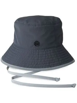 MAISON MICHEL Angele Bucket Hat - Grey