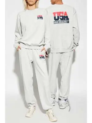 SPORTY & RICH Logo-print Trousers