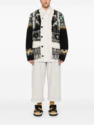 Sacai Patterned Pocket Cardigan