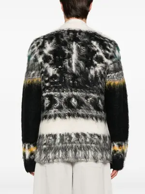 Sacai Patterned Pocket Cardigan