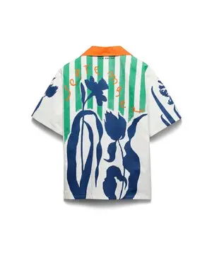 Prada Timecapsue Printed Cotton Shirt - White