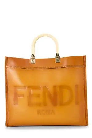 Fendi Calfskin Sunshine Shopper - Orange