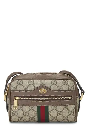 Gucci Ophidia Gg Supreme Canvas Crossbody - Brown