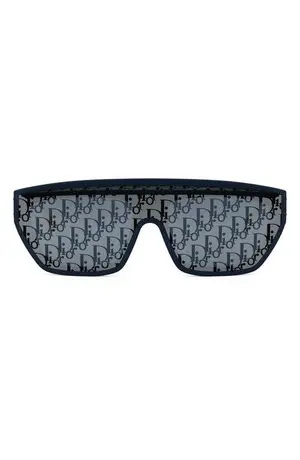 Dior Club M7u Mask Sunglasses - Matte Blue / Blu Mirror