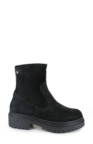 NATIONAL COMFORT Rafaela Platform Bootie - Black Suede