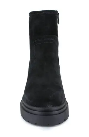 NATIONAL COMFORT Rafaela Platform Bootie - Black Suede