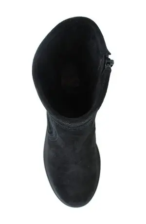 NATIONAL COMFORT Rafaela Platform Bootie - Black Suede