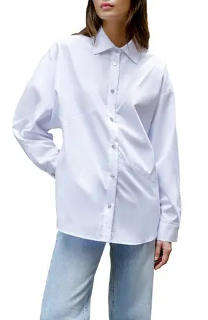 MARCELLA Cotton High-low Button-up Shirt