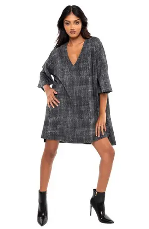 DAI MODA Scratch High-low Shift Dress