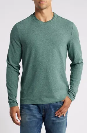 THREADS 4 THOUGHT Parker Heather Luxe Long Sleeve T-Shirt Heather Arbor