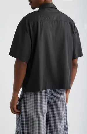 ELWOOD Boxy Camp Shirt - Black