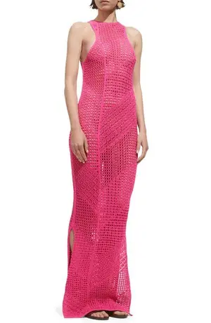 Mango Open Stitch Maxi Cover-up Dress