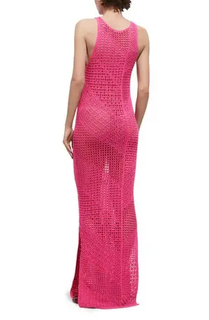 Mango Open Stitch Maxi Cover-up Dress
