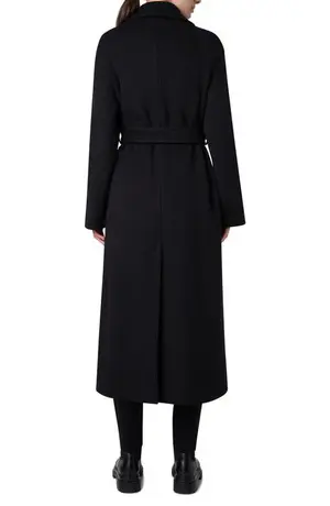 Akris Double-breasted Belted Wool-blend Coat - Black