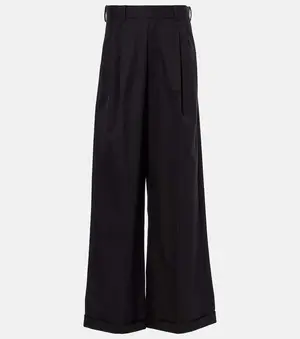 Loewe Exclusive Pleated Wide-leg Pants