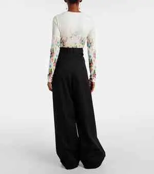 Loewe Exclusive Pleated Wide-leg Pants