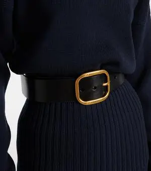 Loewe Leather Belt - Black