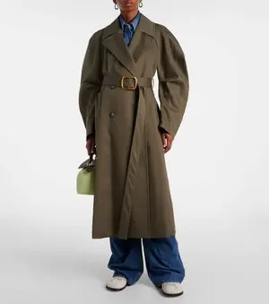 Loewe Belted Cotton Drill Trench Coat