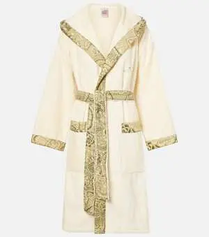 Etro Bloom Cotton Terry Bathrobe - White