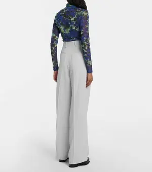Dries Van Noten Pleated Wide Leg Pants