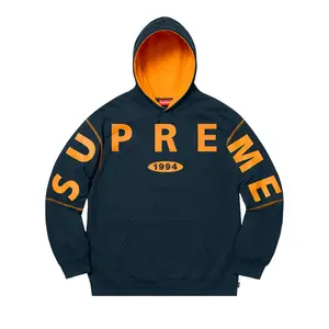 Supreme Spread Logo Hooded Sweatshirt - Blue