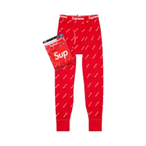 Supreme X Hanes Thermal Pant Logos