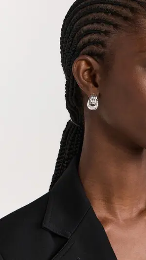 HEAVEN MAYHEM Baby Knot Earrings - Silver
