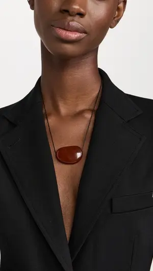 HEAVEN MAYHEM Julia Agate Necklace - Red/black