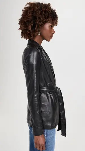 Amanda Uprichard Lancetti Faux Leather Jacket