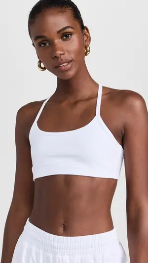 Beyond Yoga Spacedye Slim Racerback Bra - Cloud White